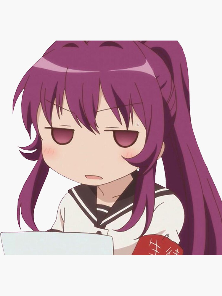 "Ayano funny face" Sticker for Sale by snailhunter66 | Redbubble