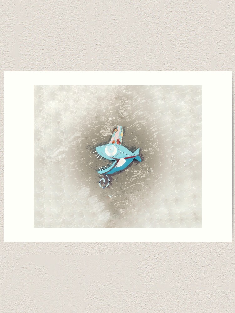 "Boho Fish 12 Coastal Design Style A Edited PHOTO of Wooden Fish Wall ...