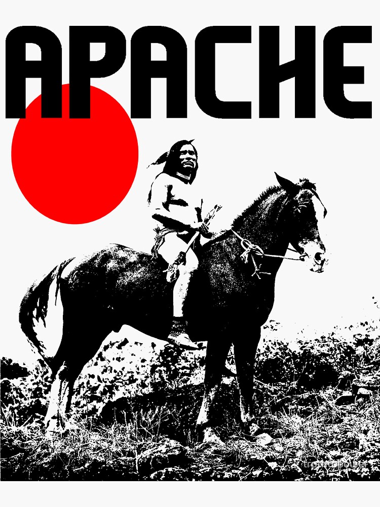 "THE APACHE" Sticker for Sale by truthtopower | Redbubble