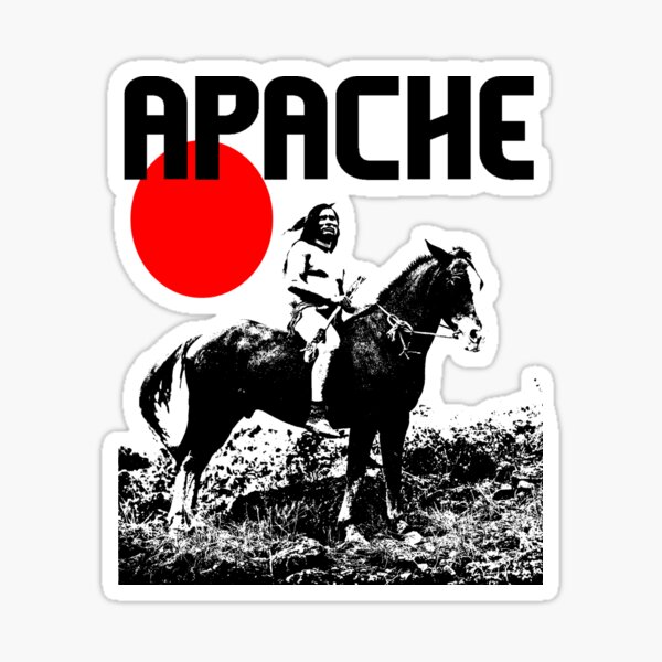 "THE APACHE" Sticker for Sale by truthtopower | Redbubble