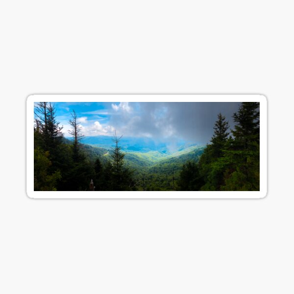"Mountainscape in North Carolina" Sticker for Sale by moonzii | Redbubble