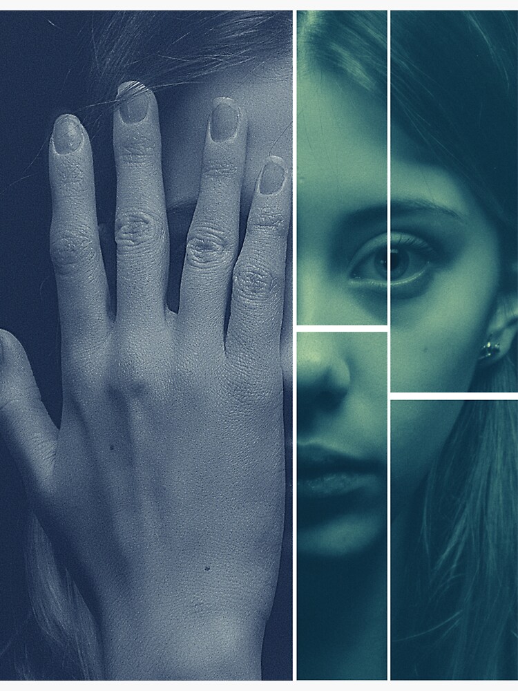 "woman scar face" Sticker for Sale by david-son | Redbubble