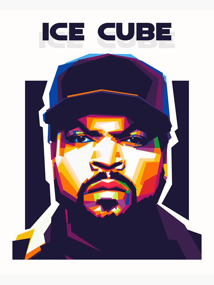 "Ice Cube Pop Art Artwork" Sticker for Sale by Eatingnoodle | Redbubble