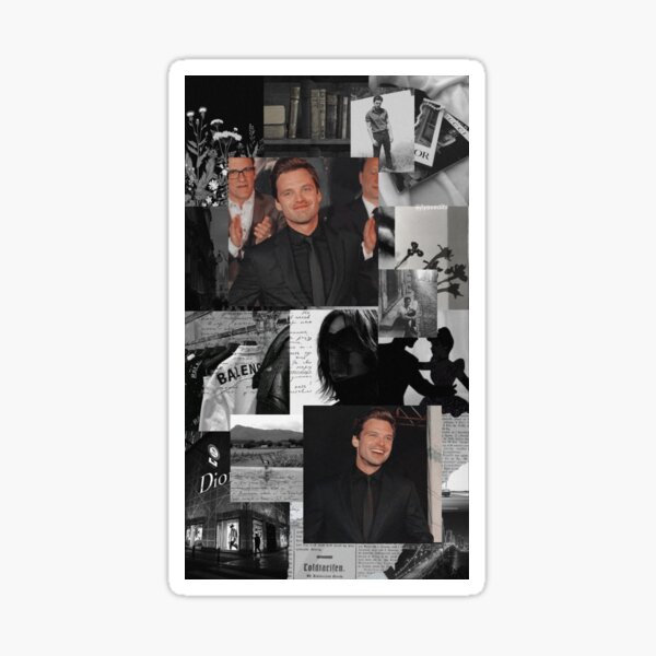 "Sebastian in BW" Sticker for Sale by blazza96 | Redbubble