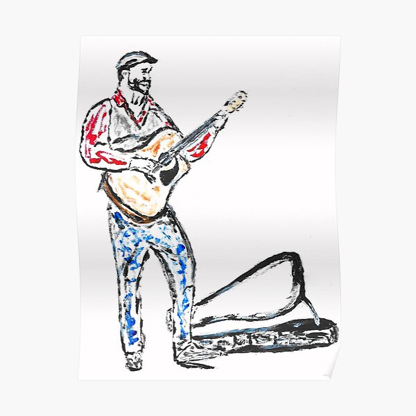 "Busker " Poster by SJHorsfall | Redbubble