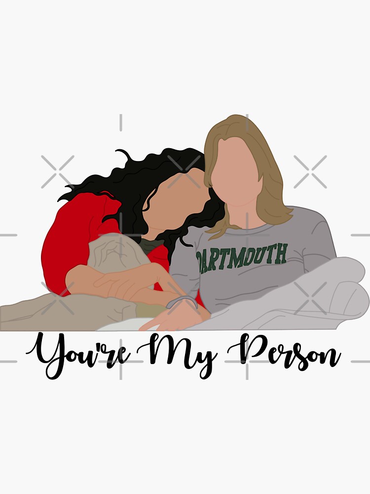 "You're My Person" Sticker for Sale by CatherineAlysha | Redbubble