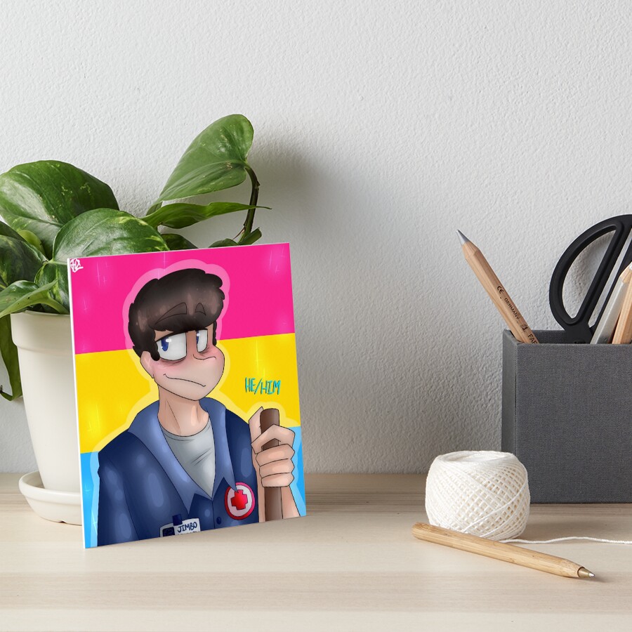 "DSAF Jimbo Pride icon" Art Board Print by LuckySpark42 | Redbubble