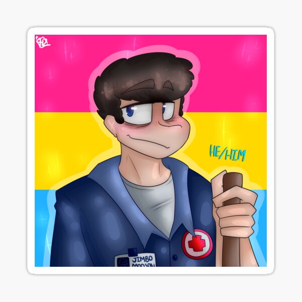 "DSAF Jimbo Pride icon" Sticker for Sale by LuckySpark42 | Redbubble