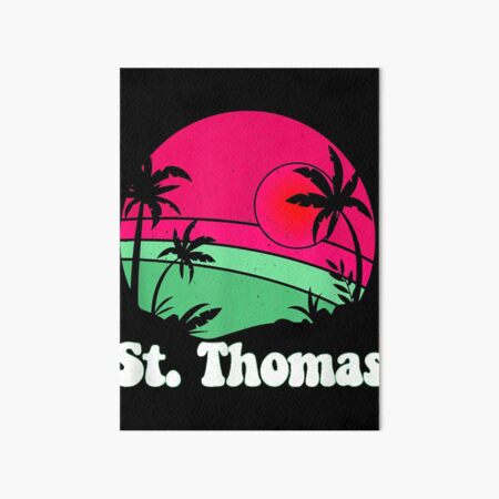 "Retro St Thomas Beach Design St Thomas Illustration" Art Board Print ...