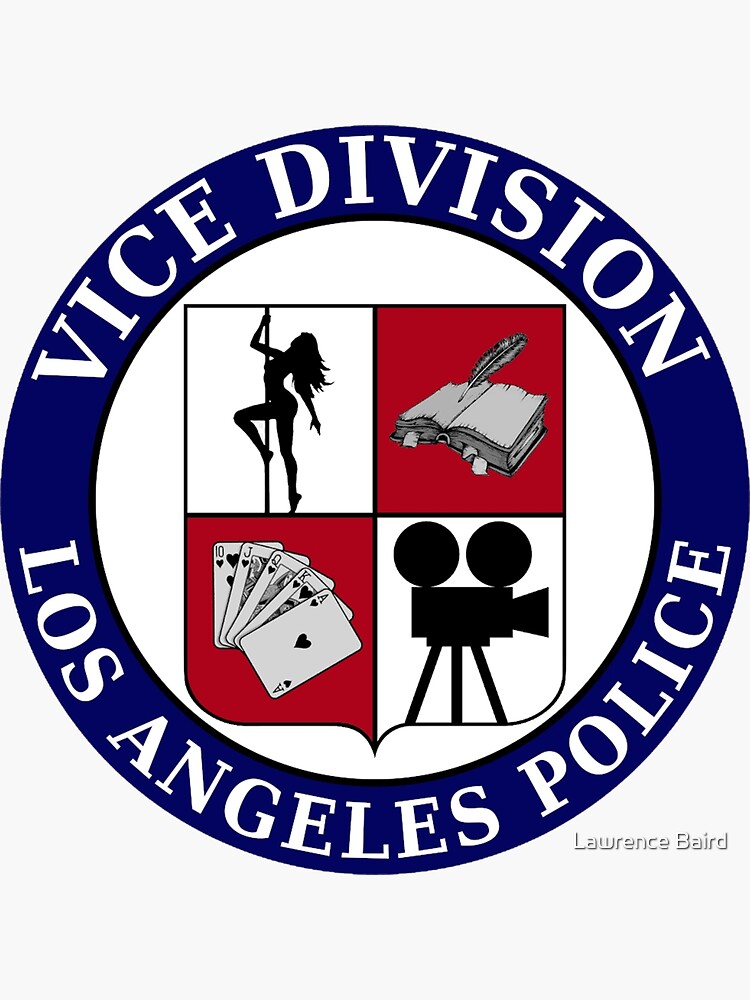 "Los Angeles Police Department Vice Division" Sticker for Sale by ...
