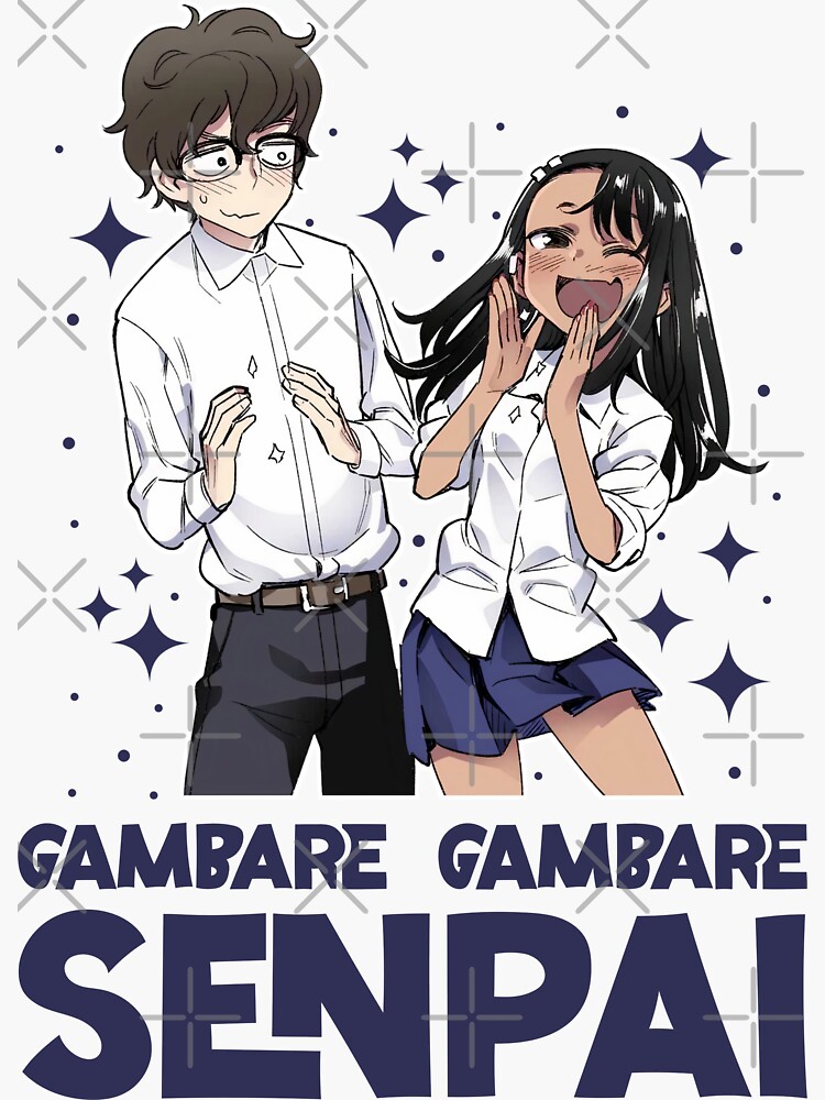 "Nagatoro - Gambare Gambare Senpai" Sticker von Neelam789 | Redbubble