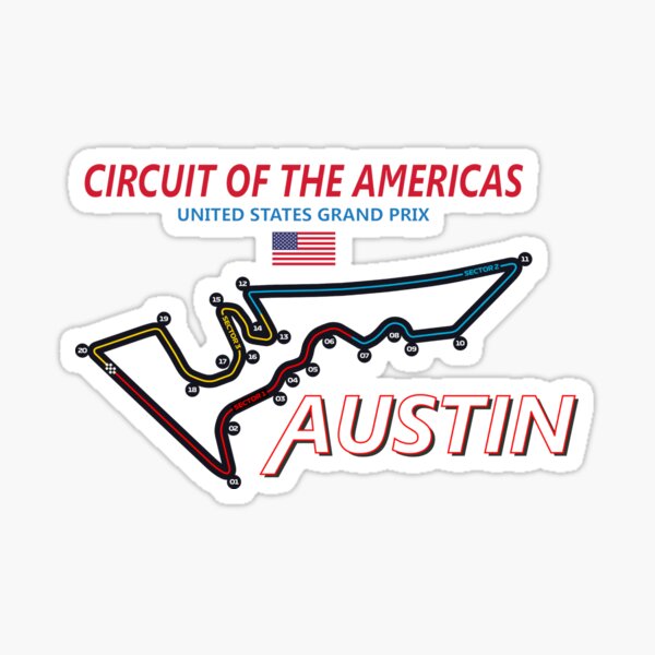 "Circuit of the Americas - COTA" Sticker for Sale by allendo04 | Redbubble