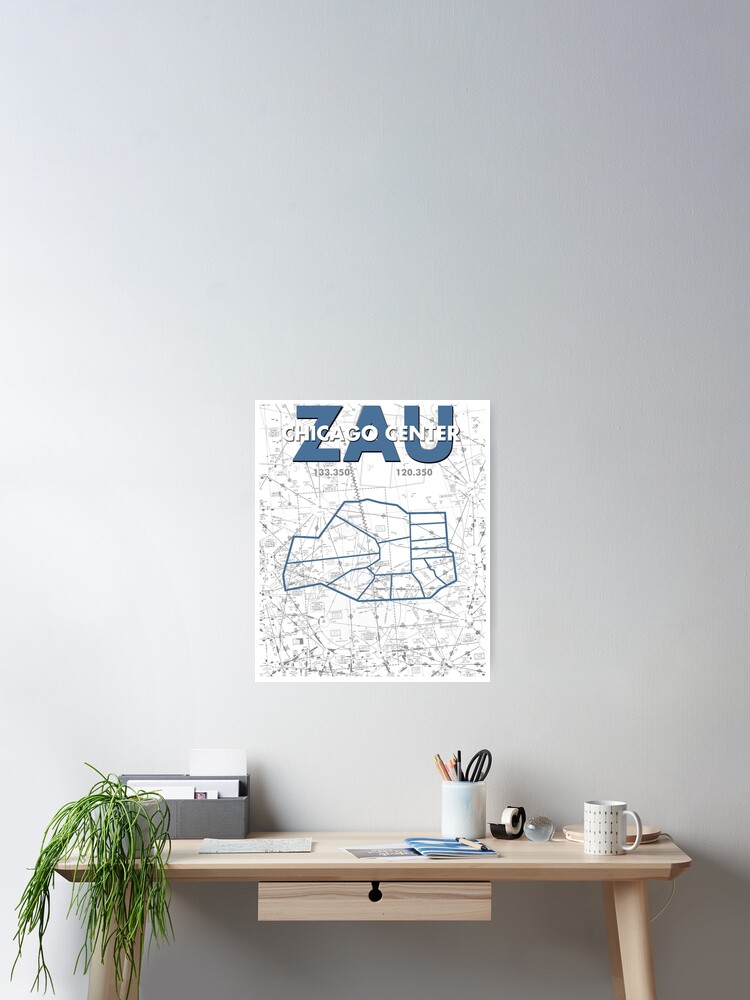 "ZAU Chicago Center Air Traffic Control ATC Artwork" Poster for Sale by ...