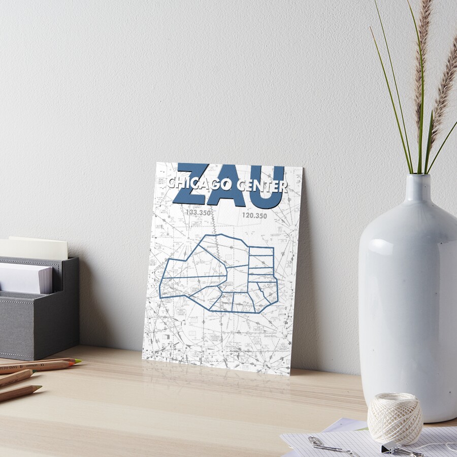"ZAU Chicago Center Air Traffic Control ATC Artwork" Poster for Sale by ...