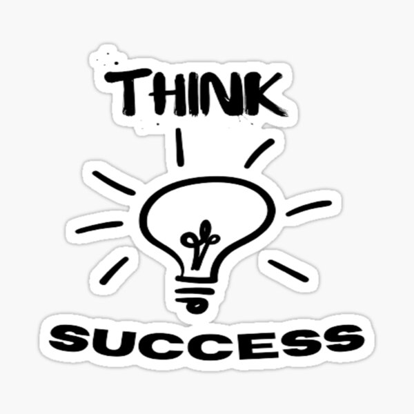 "Think Success" Sticker for Sale by julset | Redbubble