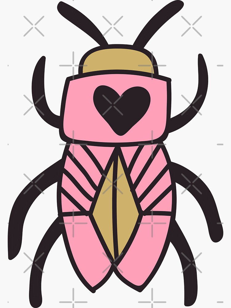Pegatina «El insecto del amor | Love Bite | Insecto lindo | Lindo» de ...