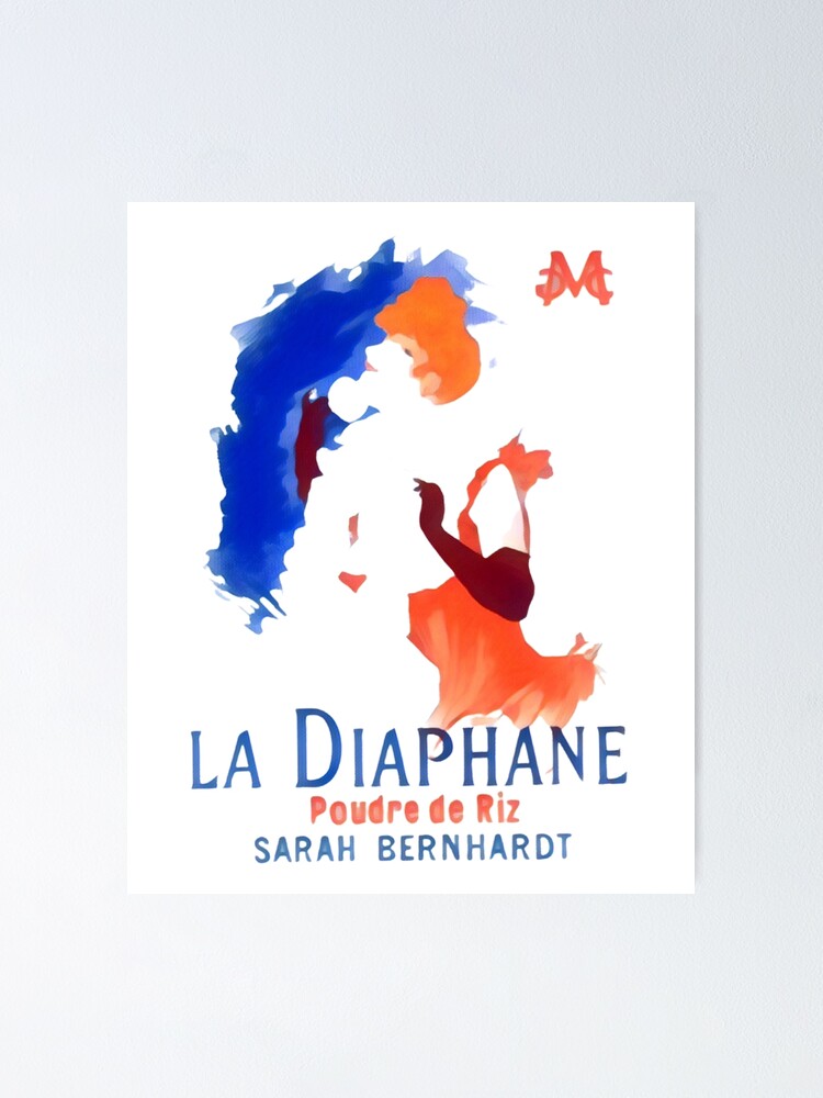 "La Diaphane - Sarah Bernhardt" Poster for Sale by flevin | Redbubble