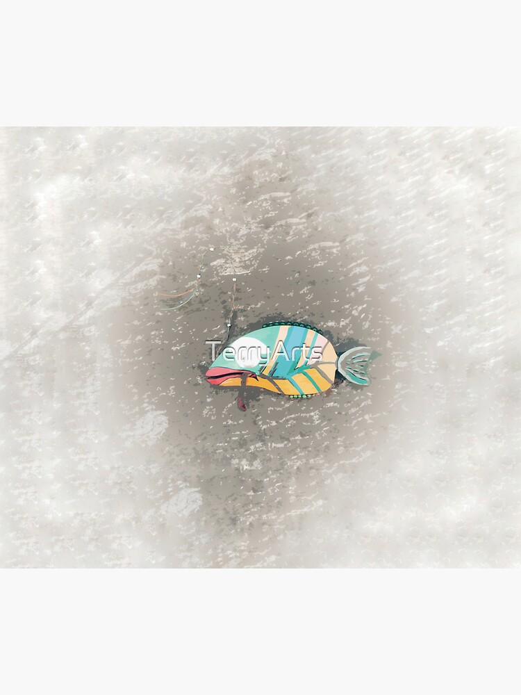 "Boho Fish 13 Coastal Design Style A Edited PHOTO of Wooden Fish Wall ...