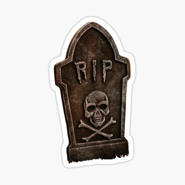 "Creepy Old Gravestone" Sticker for Sale by StickerGainz | Redbubble