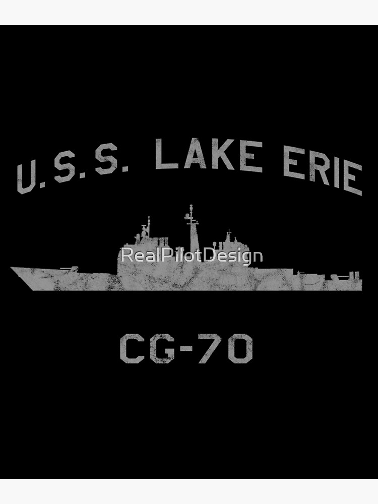 "CG-70 USS Lake Erie US Navy Guided-Missile Cruiser Profile Vintage ...