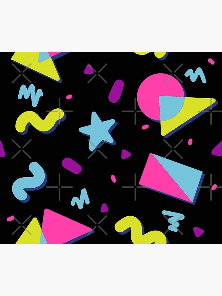 "80s pattern neon arcade floor " Sticker for Sale by scrambledpegs ...