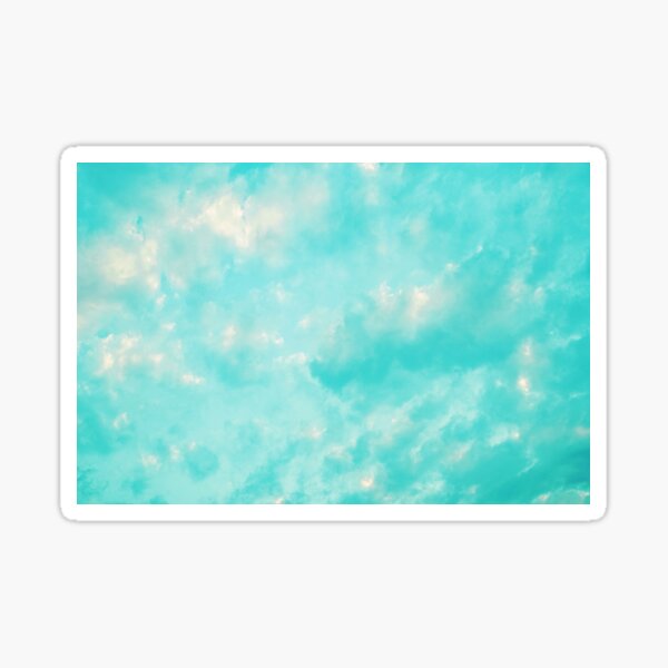 "Turquoise Sky - Clouds" Sticker for Sale by anafrancisconi | Redbubble