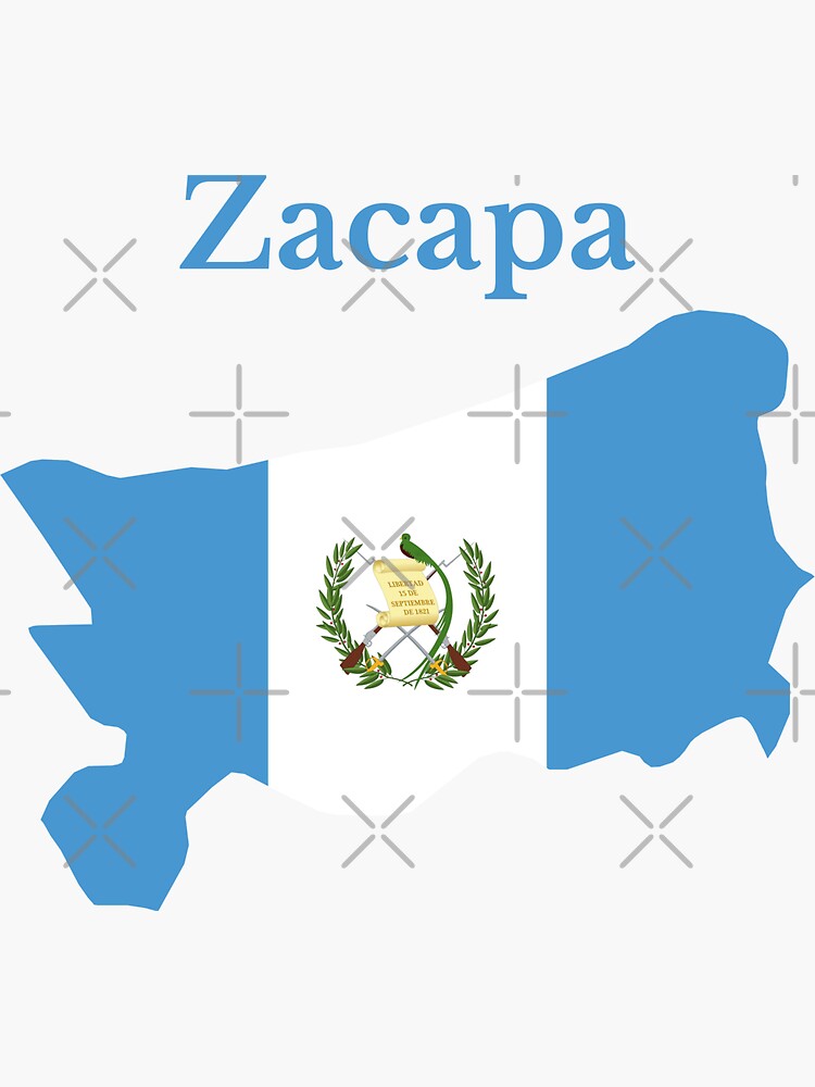 Pegatina «Mapa del Departamento de Zacapa, Guatemala» de marosharaf ...