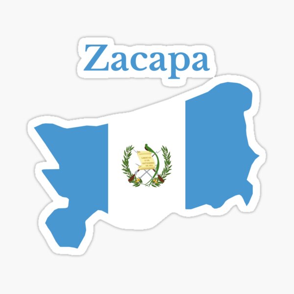 Pegatina «Mapa del Departamento de Zacapa, Guatemala» de marosharaf ...