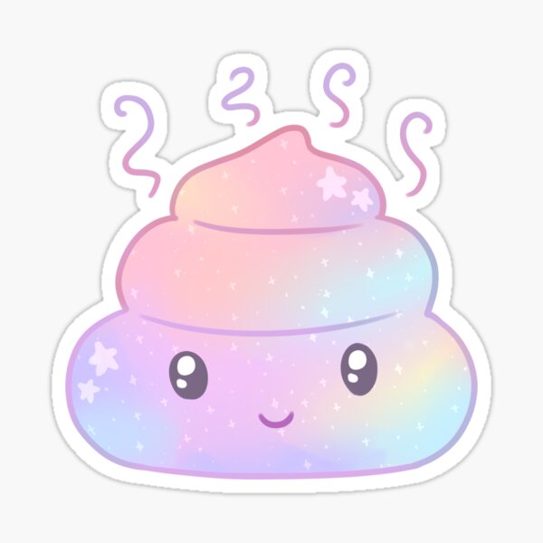 "Pastel Galaxy Poo" Sticker for Sale by Tardis-princess | Redbubble