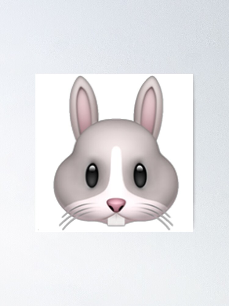 "Rabbit Face Emoji" Poster for Sale by Popular-Gifts | Redbubble