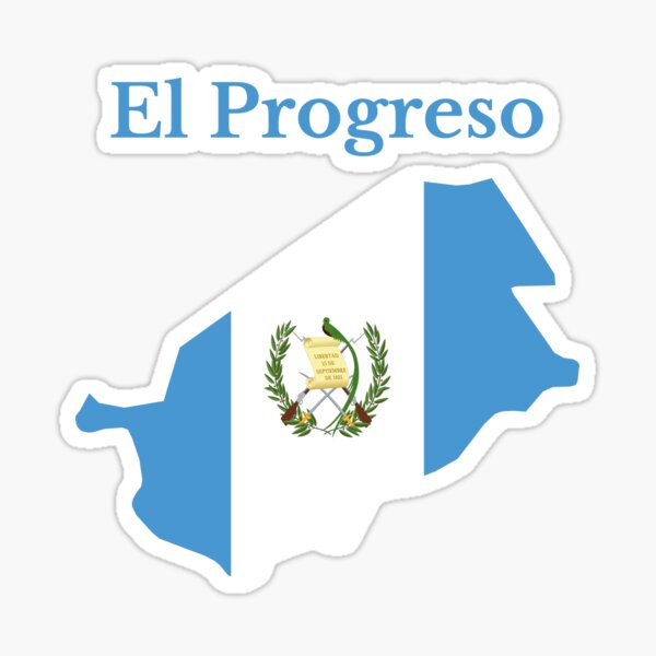 "El Progreso Department Map, Guatemala" Sticker for Sale by marosharaf ...