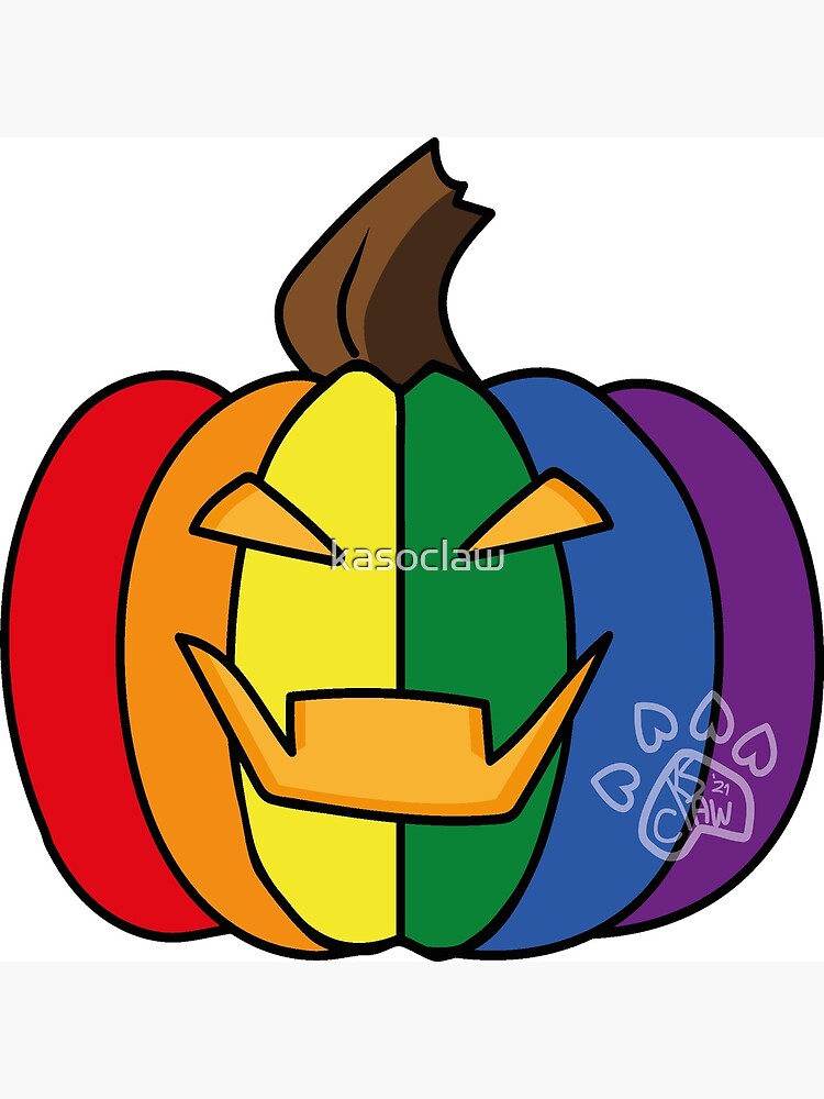 "Pride Pumpkin - LGBT" Poster by kasoclaw | Redbubble
