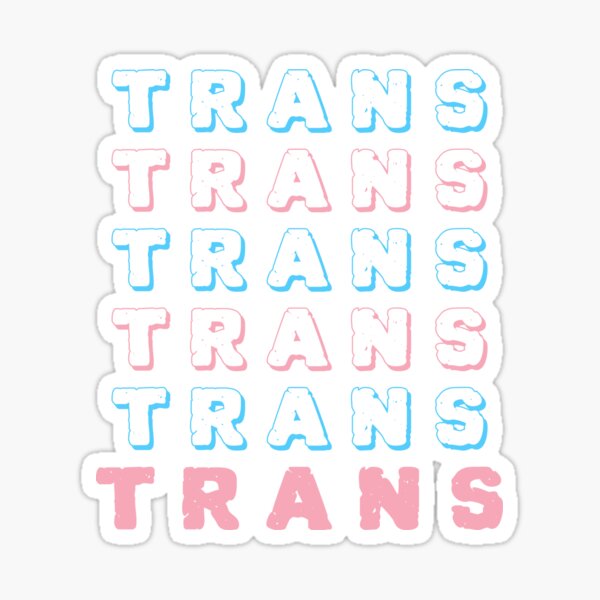 "Trans" Sticker for Sale by EnbyPride | Redbubble