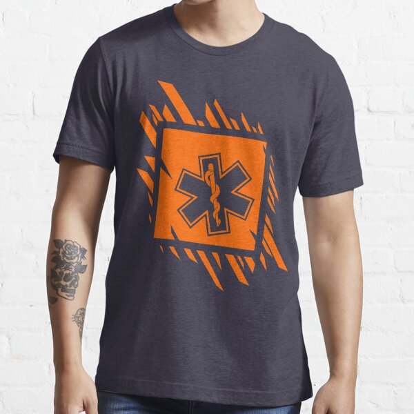 "Star of Life - Orange - EMT, EMR, EMS, Paramedic, Medical Staff ...