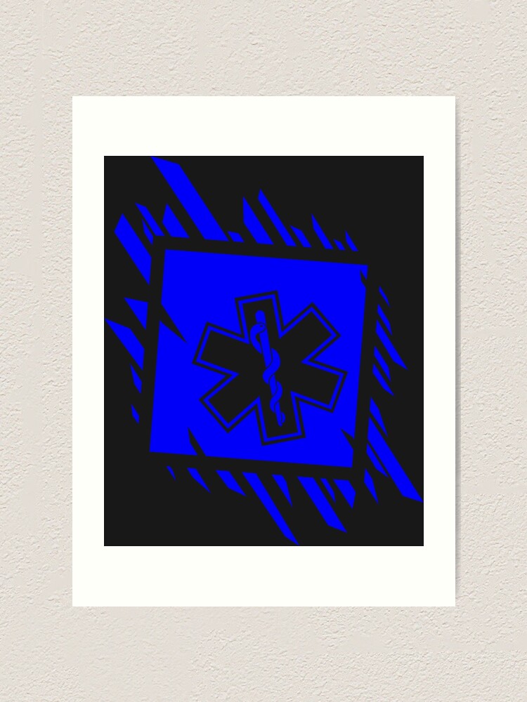 "Star of Life - Blue - EMT, EMR, EMS, Paramedic, Medical Staff, Rescuer ...