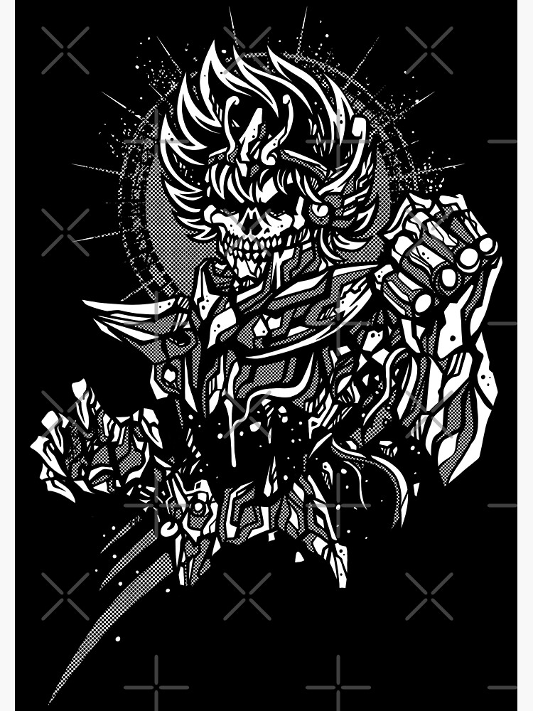 "Pegasus Seiya Skull Saint Seiya" Poster for Sale by haraldmdq | Redbubble