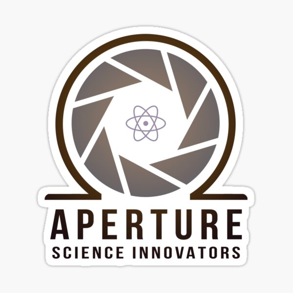 "APERTURE SCIENCE INNOVATORS Version 2" Sticker for Sale by YunBae ...