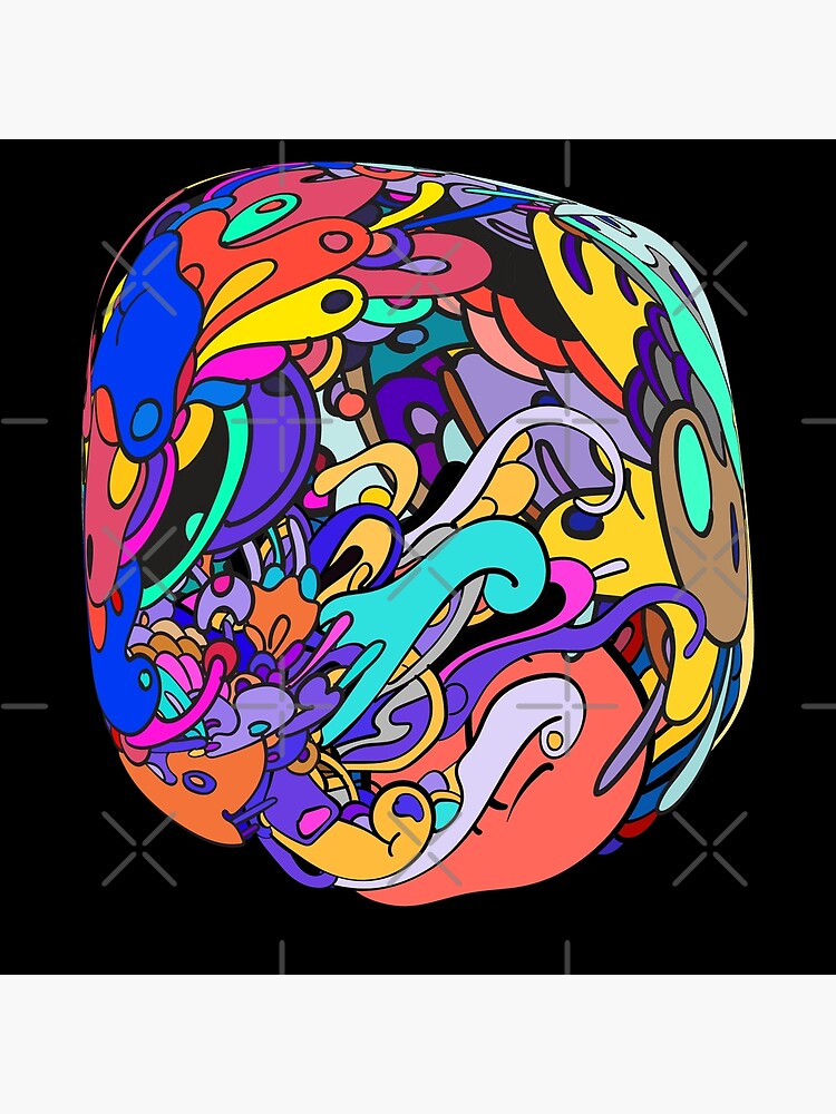 "ZHC Copic Marker Space vibrant trippy doodles art" Poster for Sale by ...