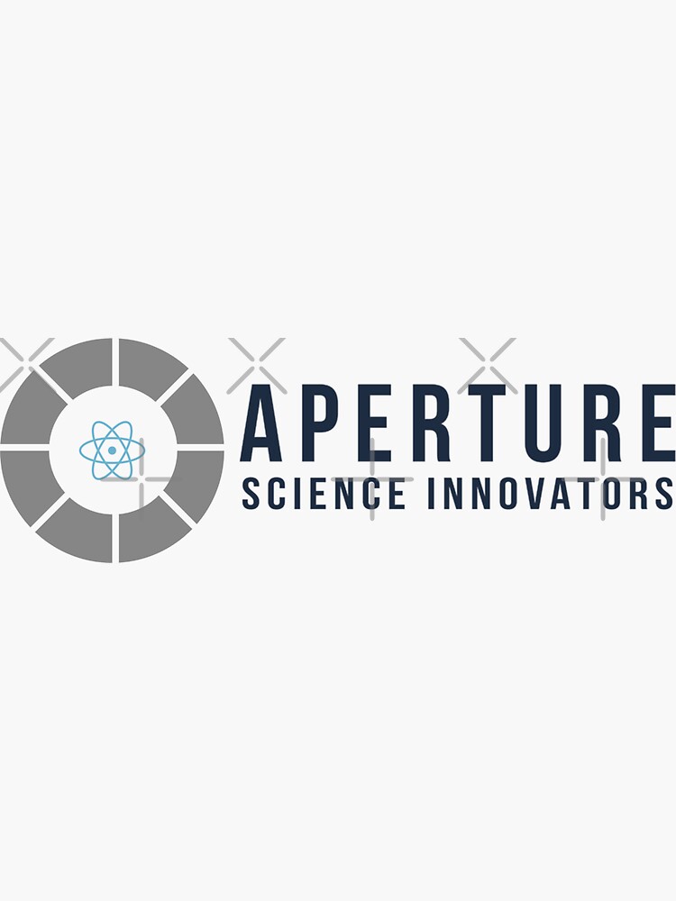 "APERTURE SCIENCE INNOVATORS Version 1" Sticker for Sale by YunBae ...