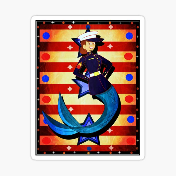 "Marine Mermaid" Sticker for Sale by FAD-Artwork | Redbubble