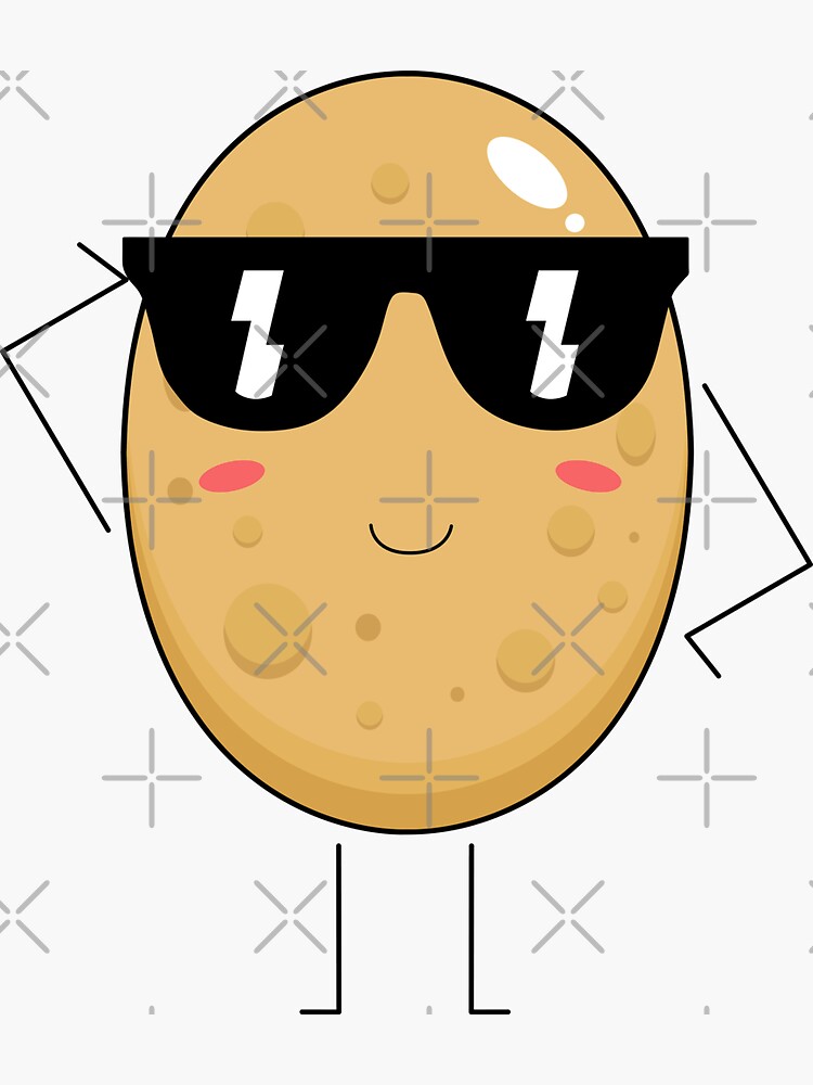 "Cute Spud Potato" Sticker for Sale by mukroub | Redbubble