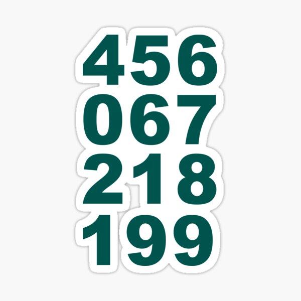 "Squid Game | Character Numbers" Sticker for Sale by K-POPULAR | Redbubble