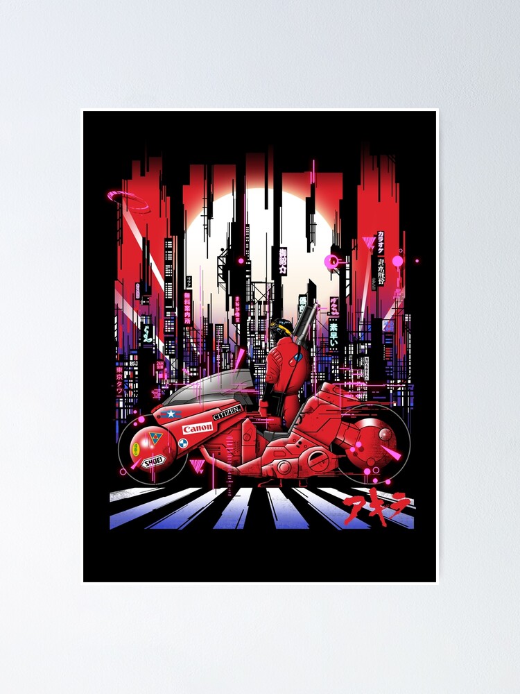 "Neon Akira" Poster for Sale by silentOp | Redbubble