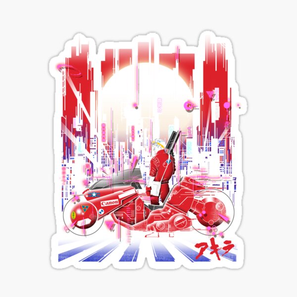 "Neon Akira" Sticker by silentOp | Redbubble