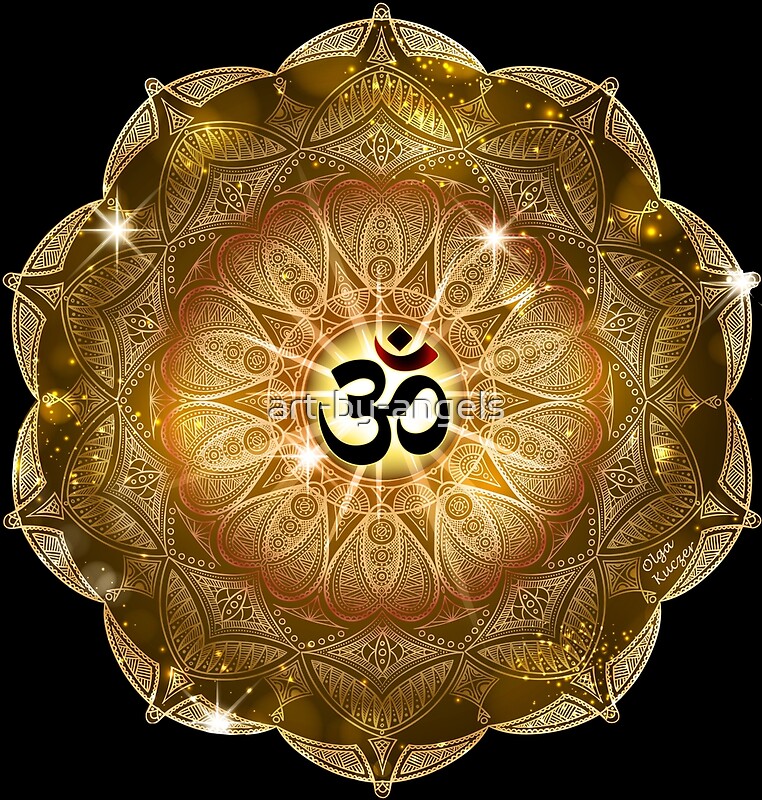 "Golden Sound of Om" by art-by-angels | Redbubble