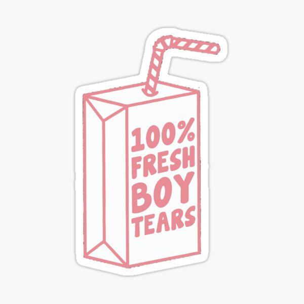 "Boy Tears" Sticker for Sale by Hudishka | Redbubble