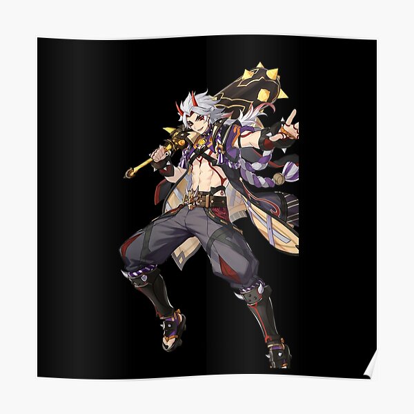 "Genshin Impact Arataki Itto icons" Poster for Sale by Animecomic ...