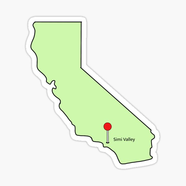 "Simi Valley. (Danielle)" Sticker by mads14 | Redbubble