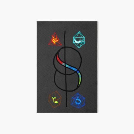 "Reality Shifting Elemental Symbol" Art Board Print by FlowerChild-smt ...