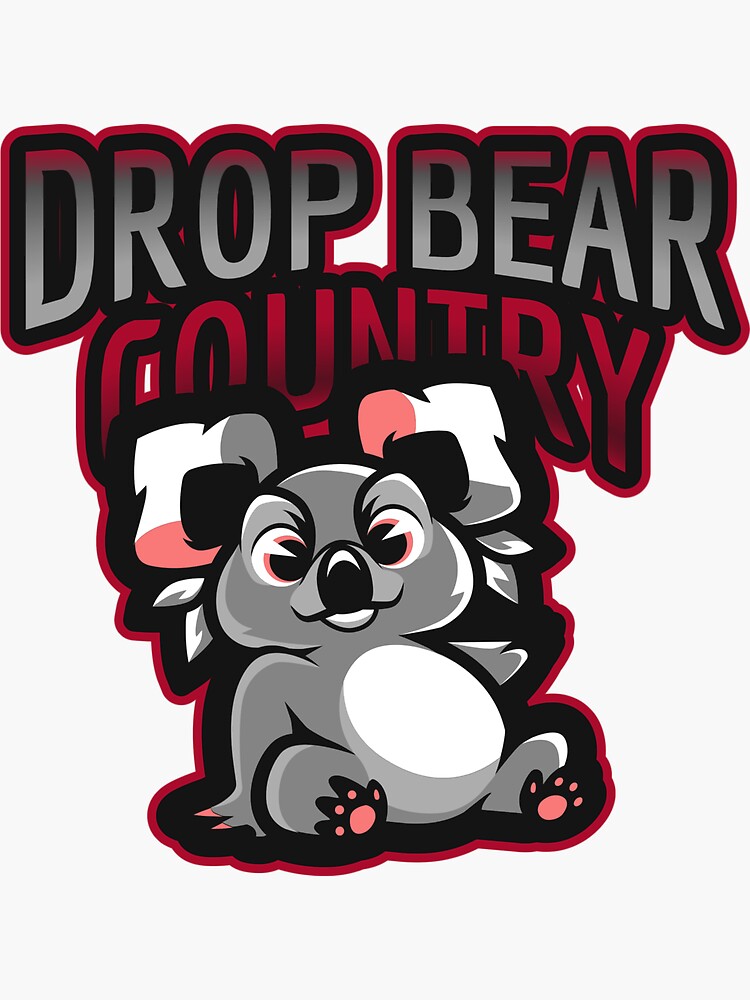 "Drop Bear Country" Sticker for Sale by Krypto-Gospel | Redbubble